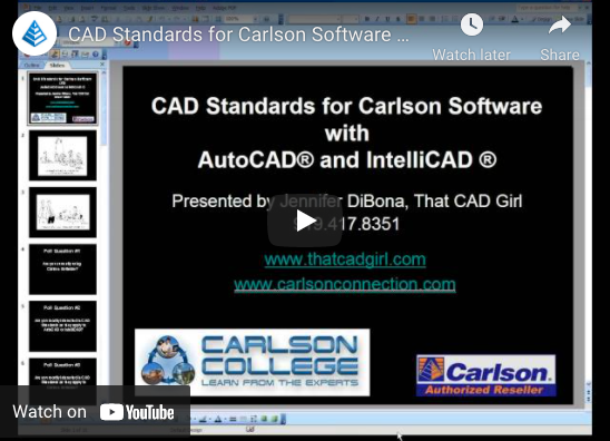 CAD Standards For Carlson - That CAD Girl