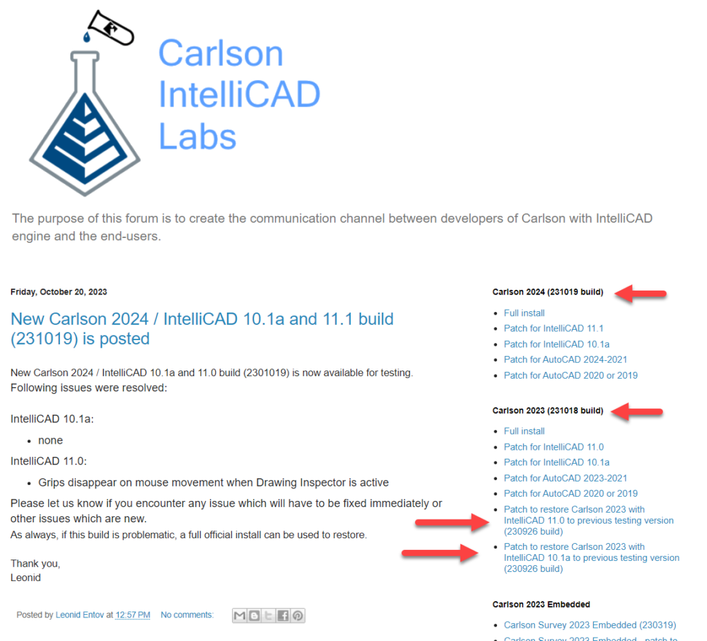 Carlson Software updates | Carlson Software 2016