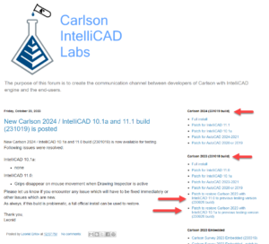 Carlson Software updates | Carlson Software 2016